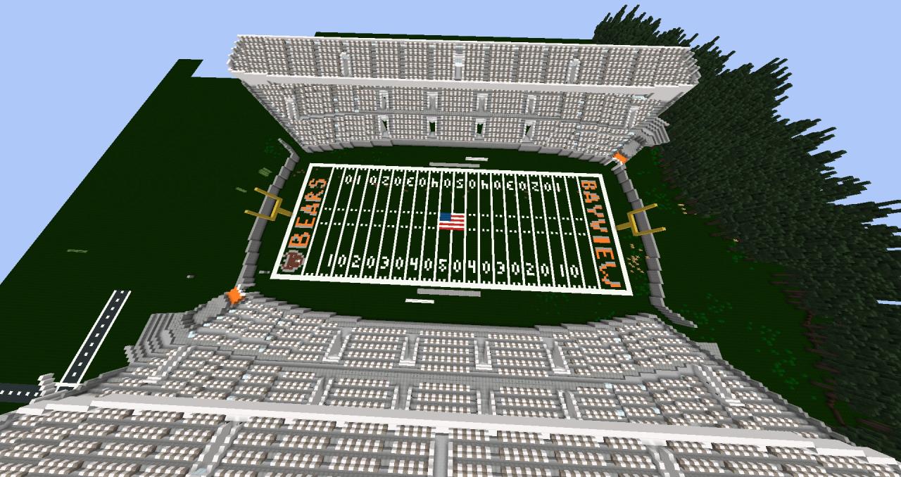 Bayview Heights NFL Stadium Minecraft Map
