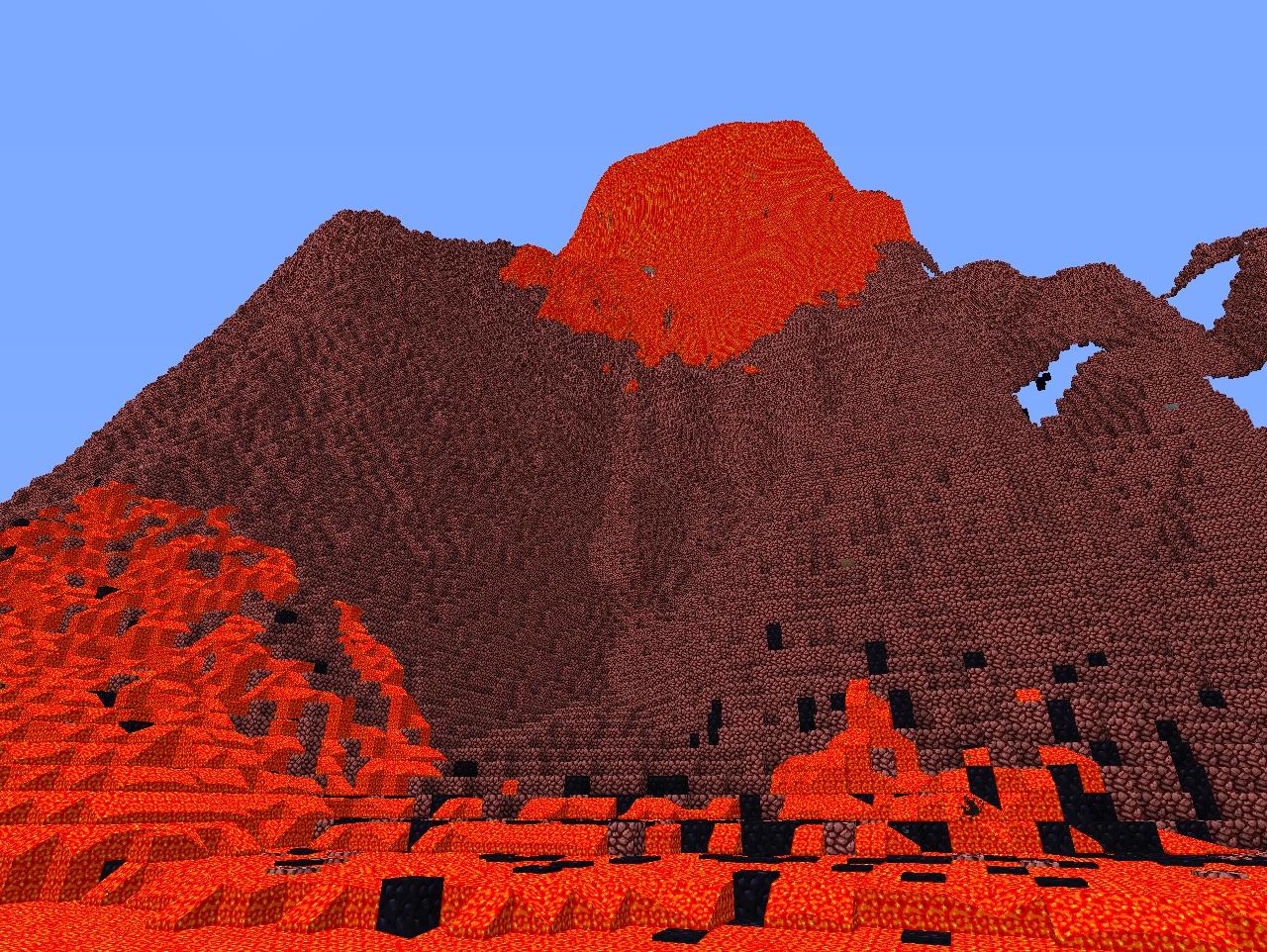 Volcano Minecraft Map
