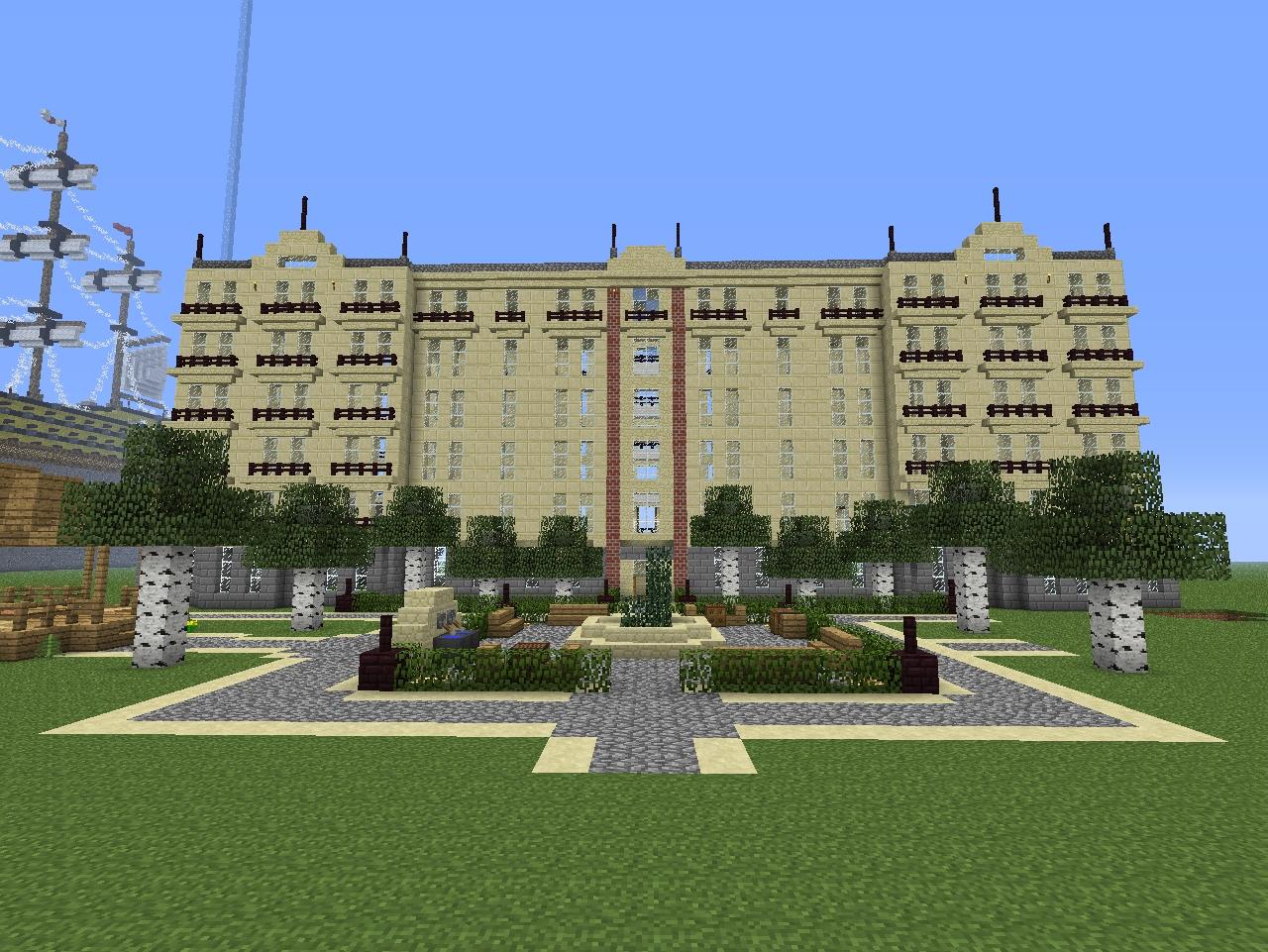 Hotel Angust Fine, luxury hotel 1:1 Minecraft Map