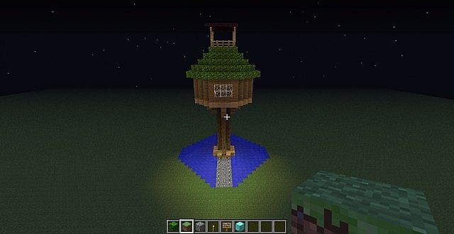 house tree schematic Minecraft Map