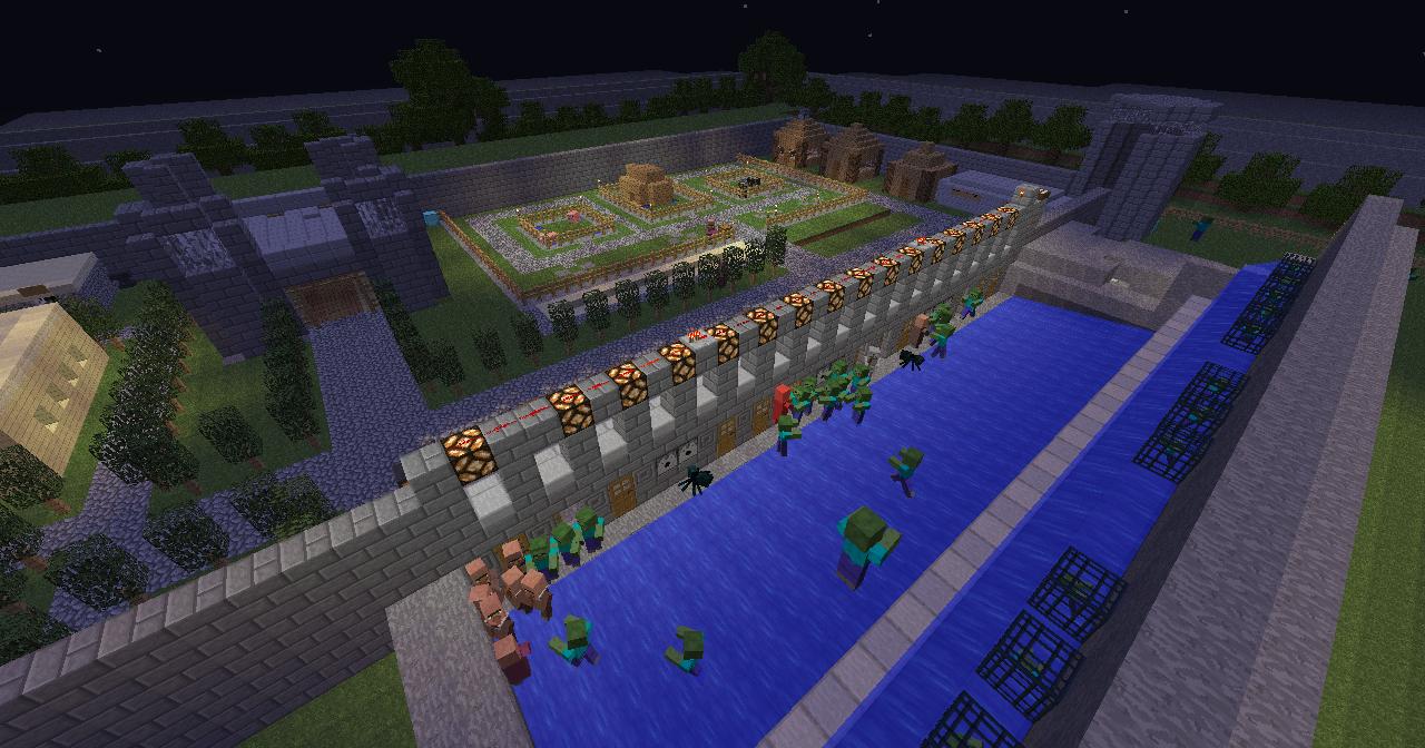 Zombies Attack Minecraft Map