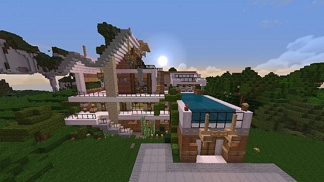 ~ I Try the Modern Style ~ Minecraft Map