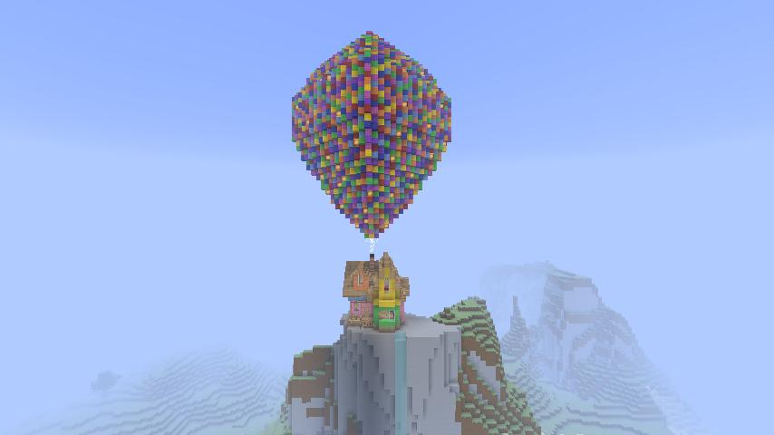 Pixar's Up House Minecraft Map