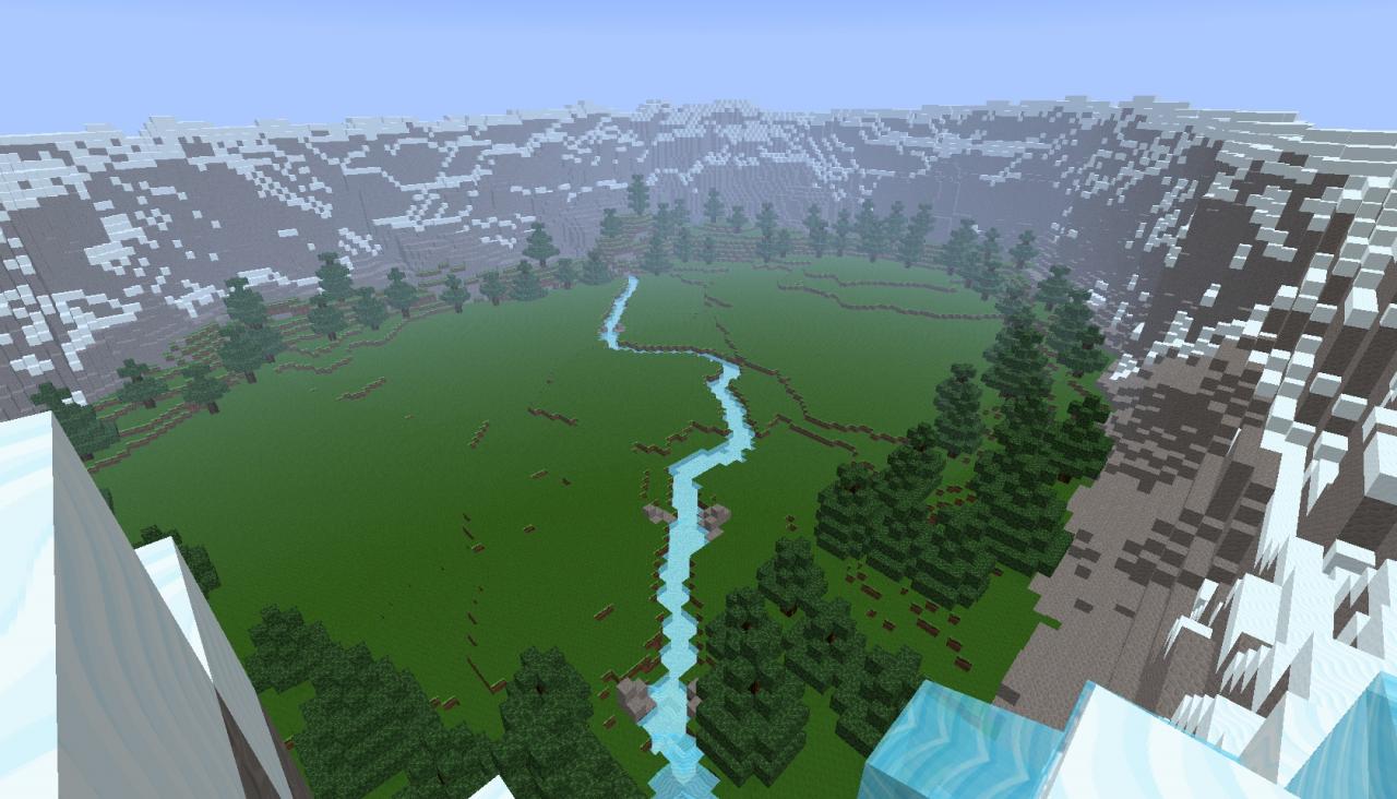 The Mountian Cove Building Area Minecraft Map