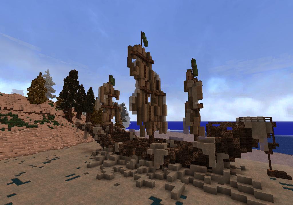 Frozen ship Minecraft Map