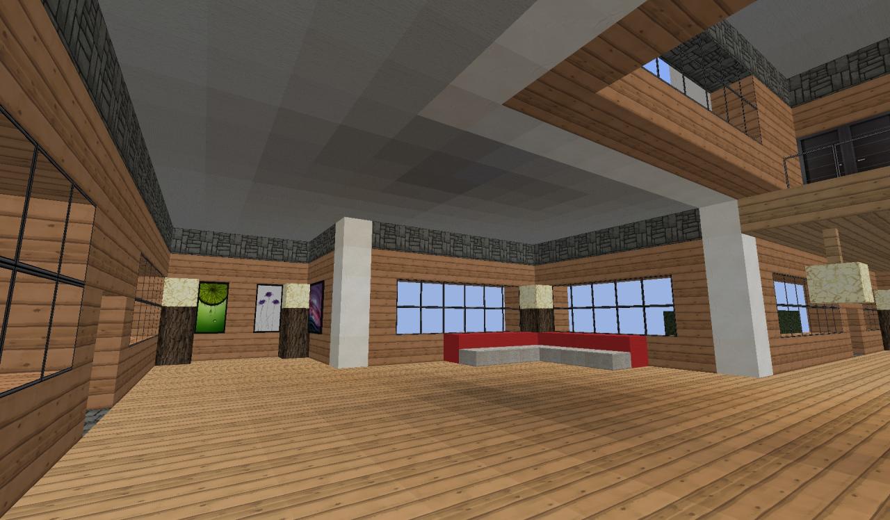 A somewhat Modern House Minecraft Map