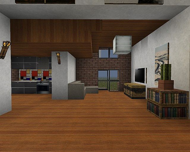 Modern Brick House Minecraft Map
