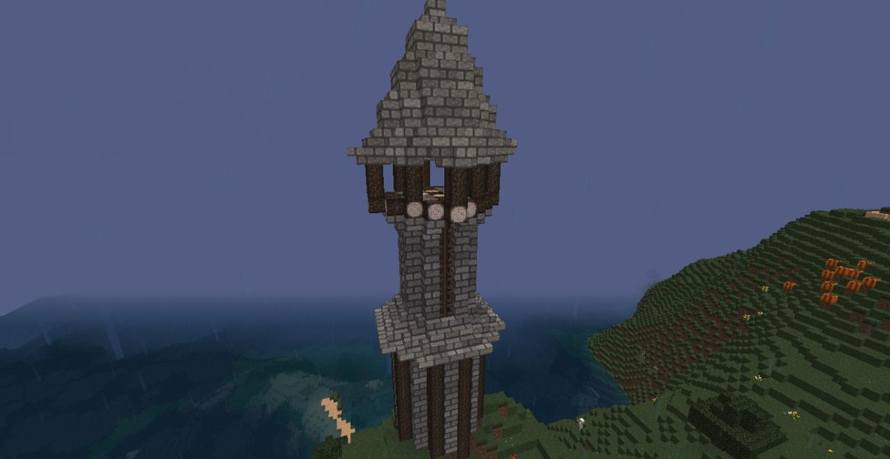 medieval tower tutorial + Download Minecraft Map