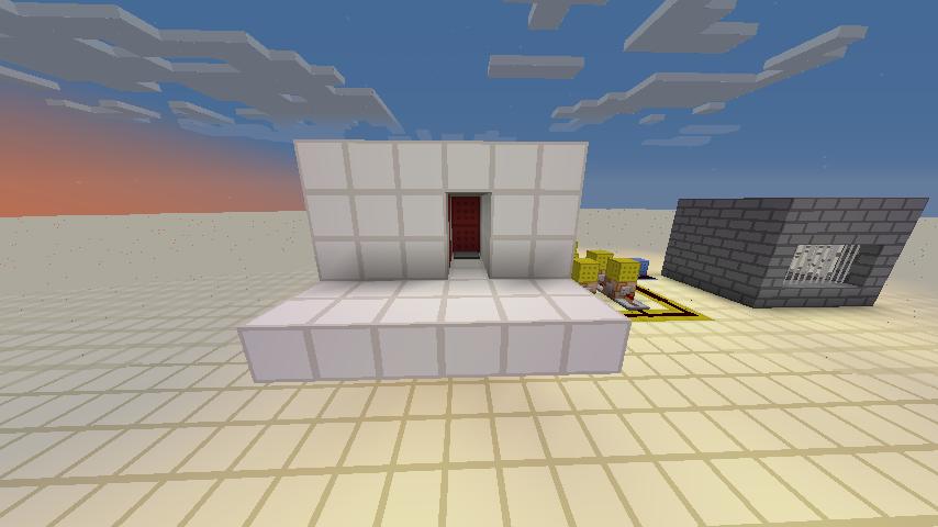 Security door inside Minecraft Minecraft Map