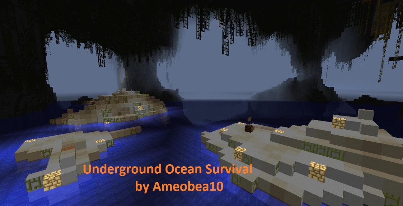 Underground Ocean Survival Minecraft Map