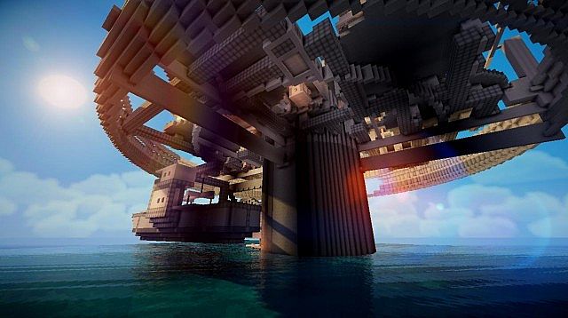 Terrapolis - The floating futuristic build Minecraft Map