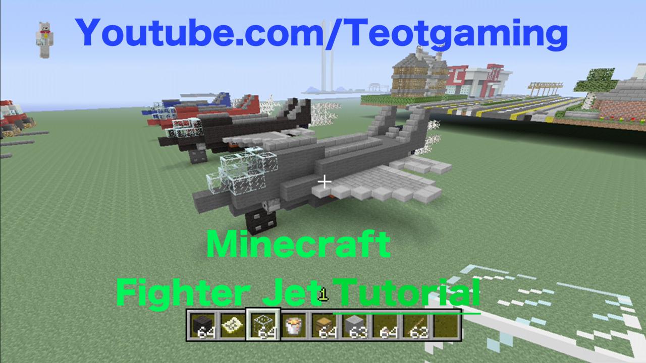 Fighter Jet with Missiles and TNT Bombs Minecraft Project