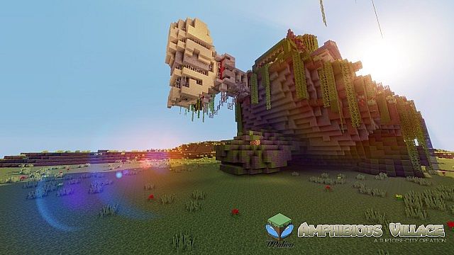 Amphibious Village - A Minecraft Creation by iljazz (opalien) Minecraft Map