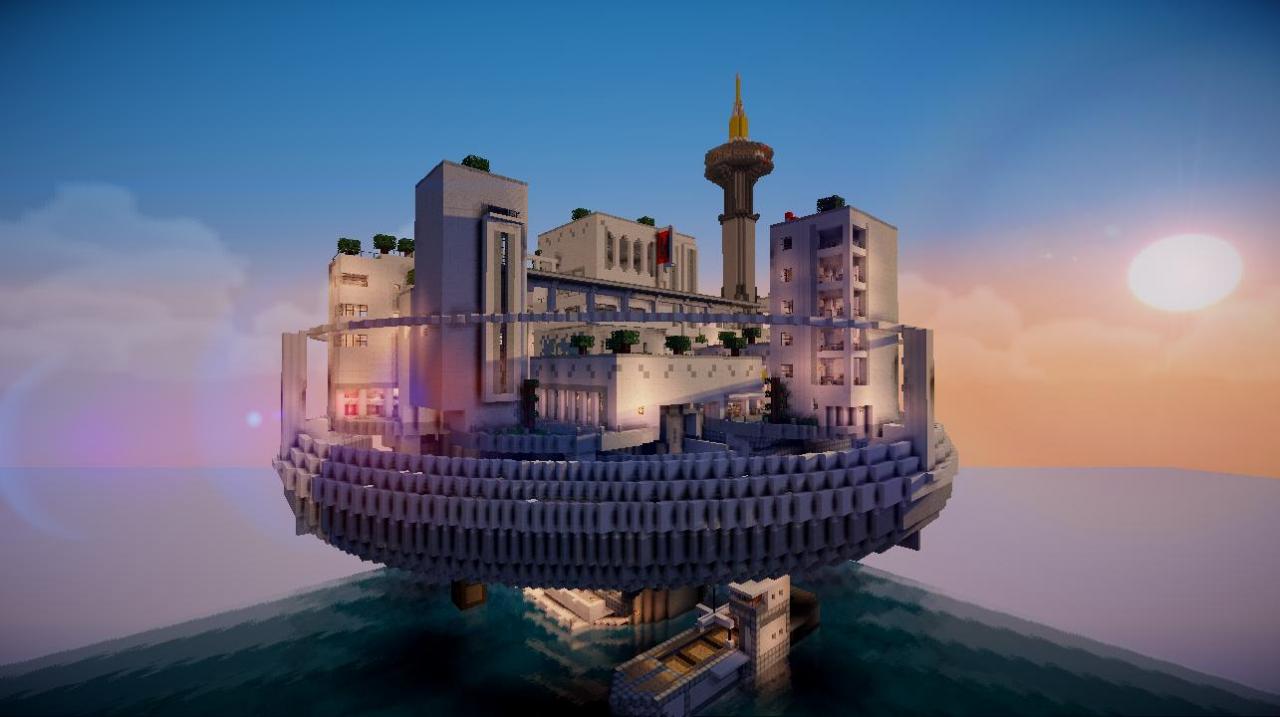 Terrapolis - The floating futuristic build Minecraft Map