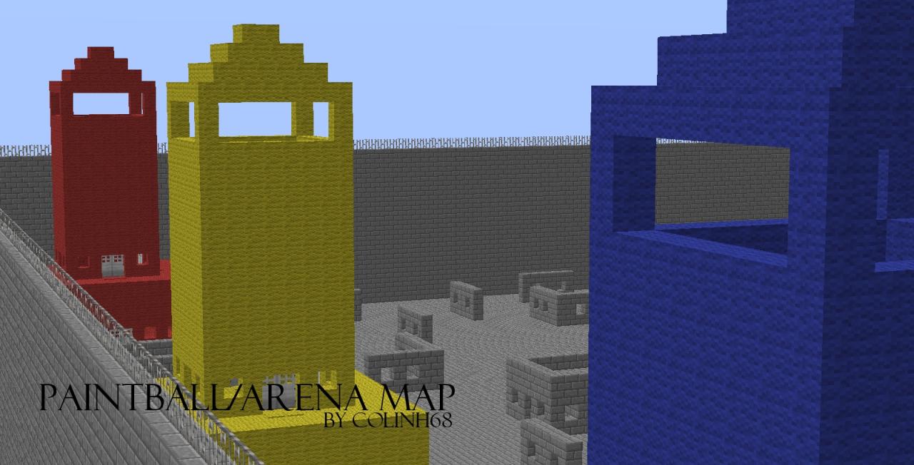 [1.5+] [Multiplayer] Paintball Map by Colinh68 Minecraft Map