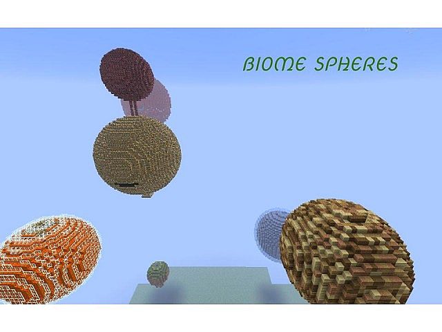 Biome Spheres Minecraft Map