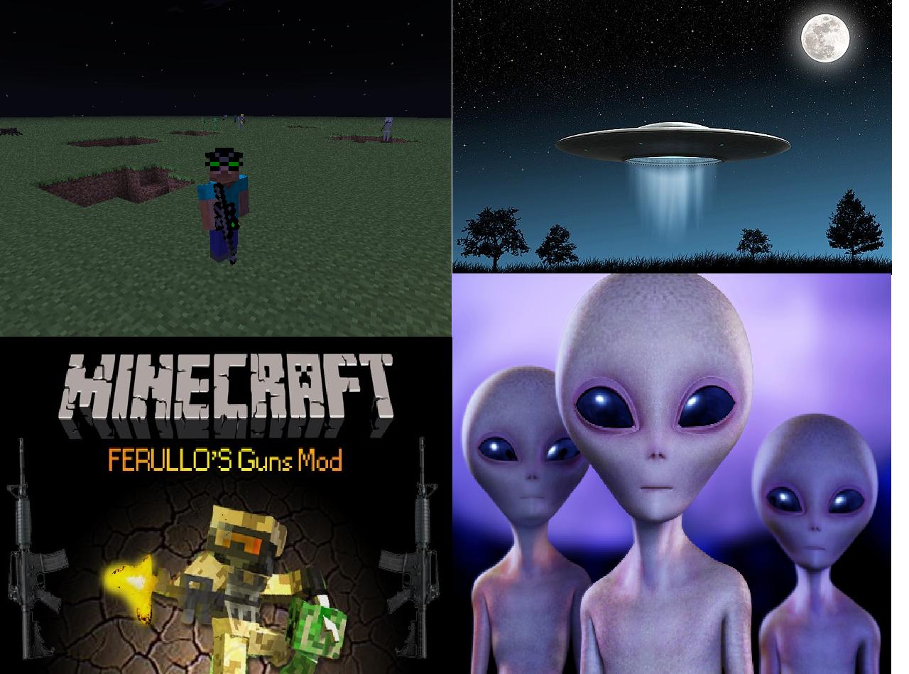 Aliens Invasion for Ferullo s guns mod Minecraft Map