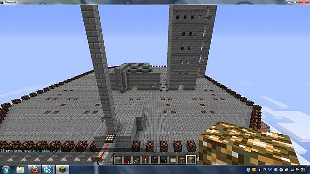 A little town in the air named Sanctuary Minecraft Map