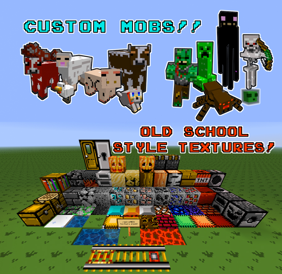 -=RetroNES Continued=- Minecraft Texture Pack