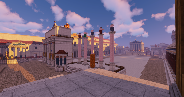 Forum Romanum AD 280 (under construction) - Conquest Reforged Minecraft Map