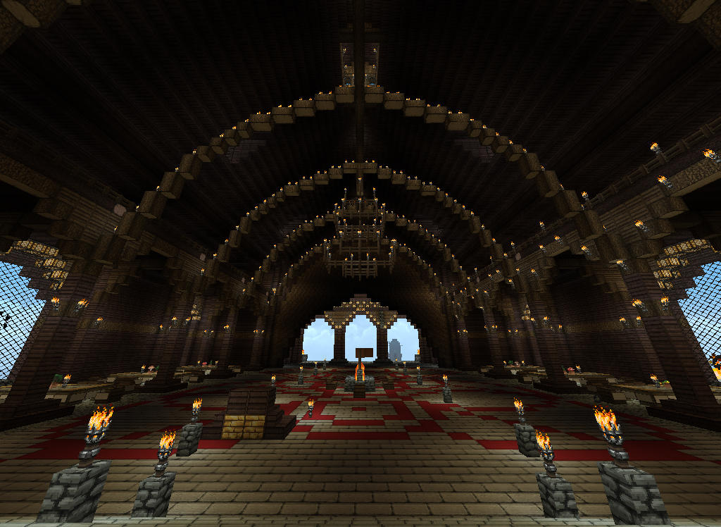 Edoras Golden Hall Middle Earth LOTR by Godles&Kaprys Minecraft Serwer ...