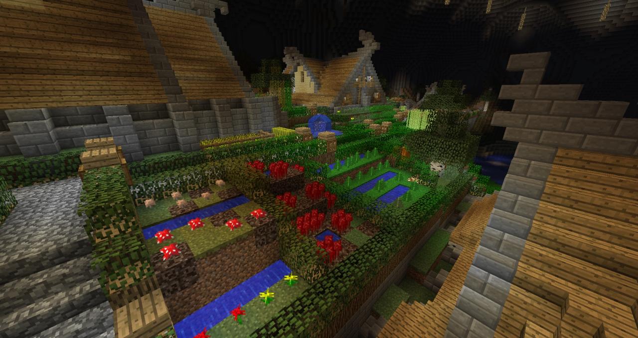 Waterfall lake resort Minecraft Map