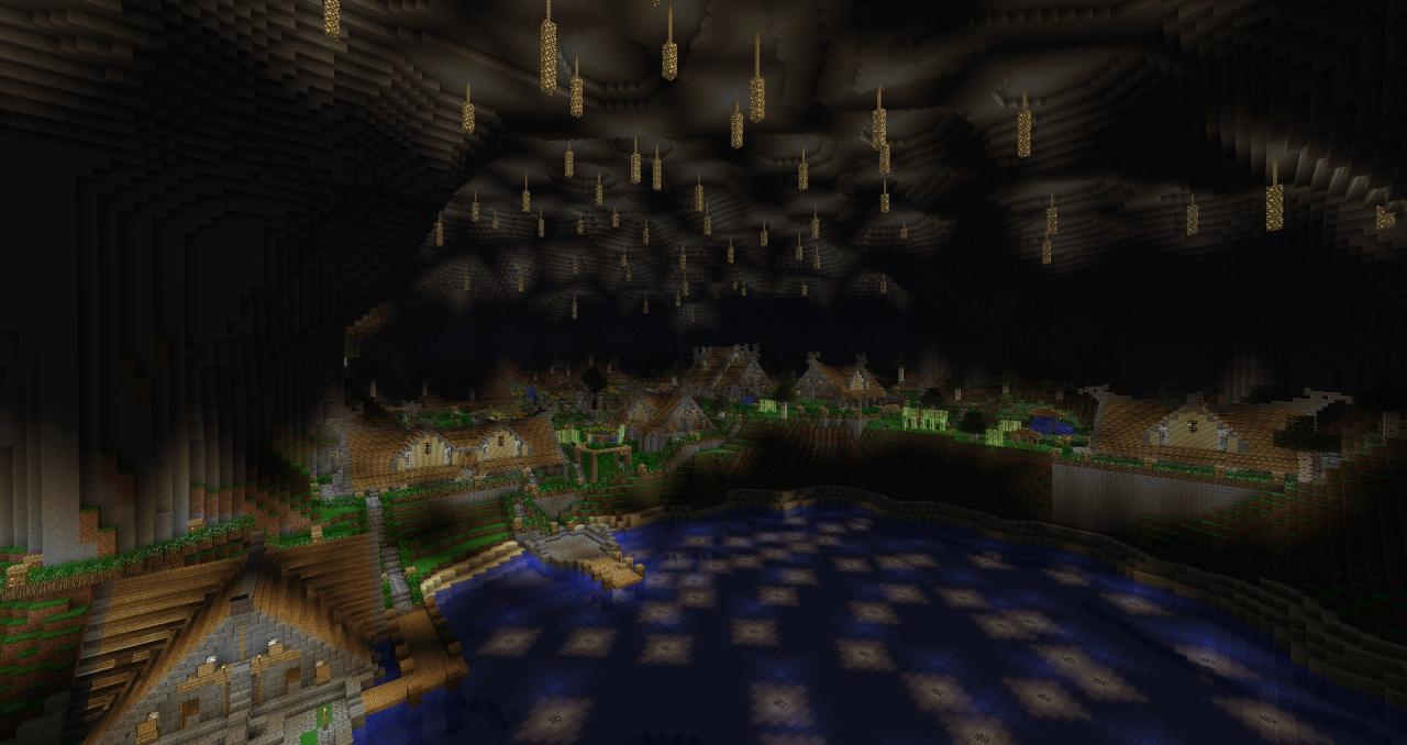 Waterfall lake resort Minecraft Map