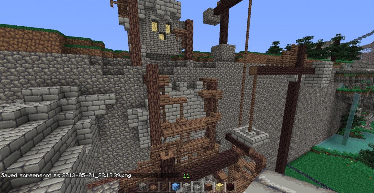 Cliffside Temple Statue SBL Minecraft Map