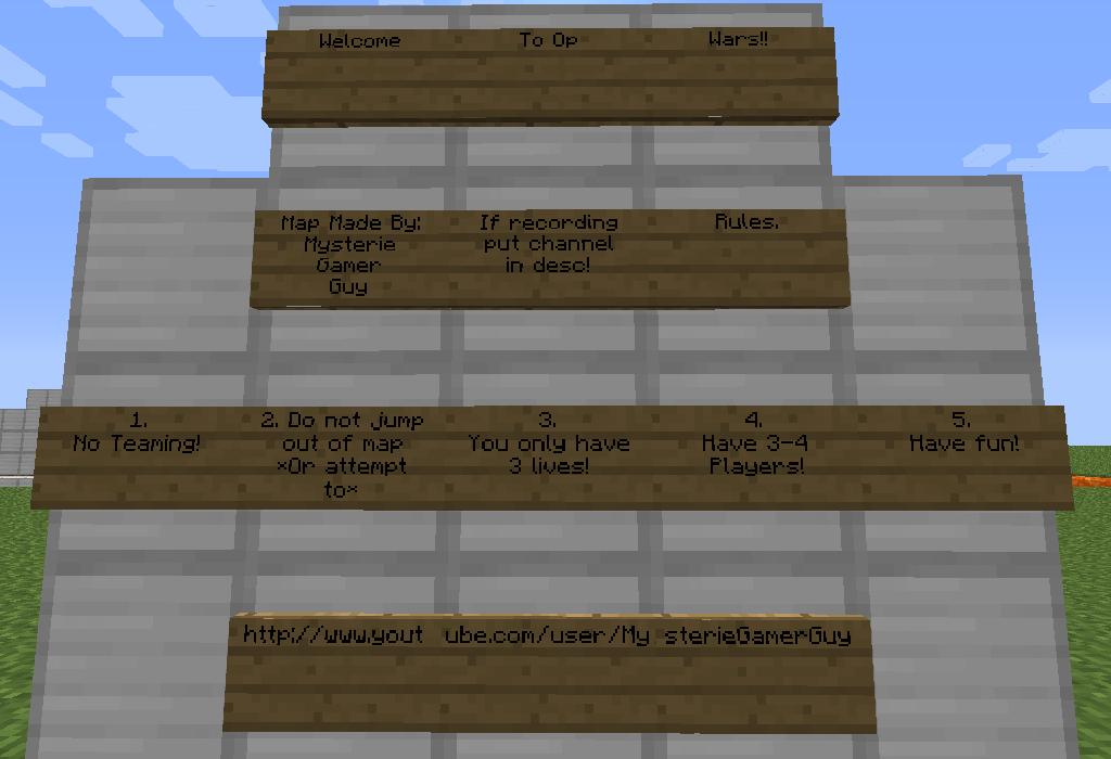 Op Wars! Minecraft Map