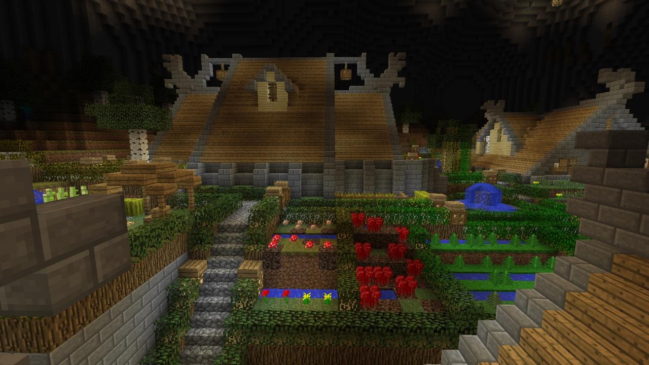 Waterfall lake resort Minecraft Map