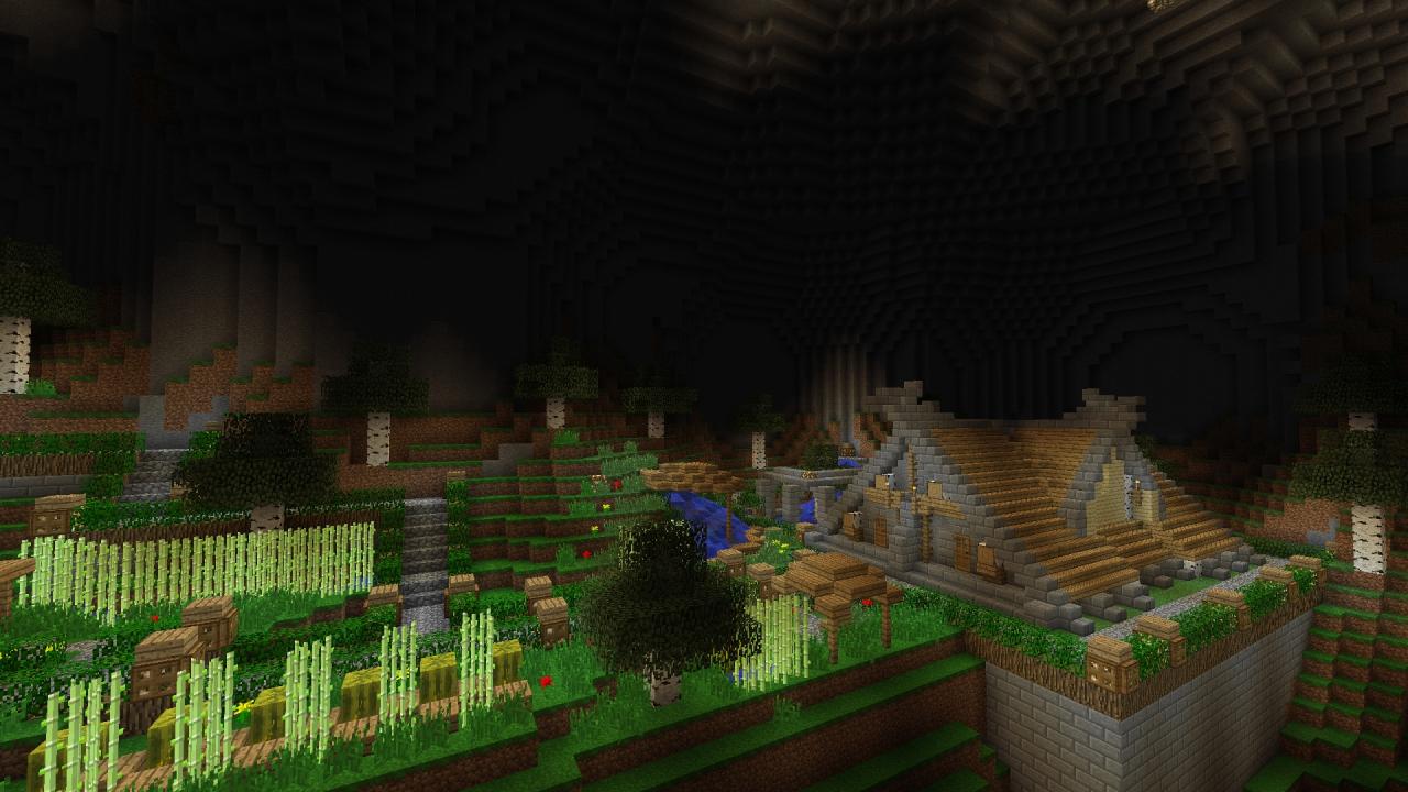 Waterfall lake resort Minecraft Map