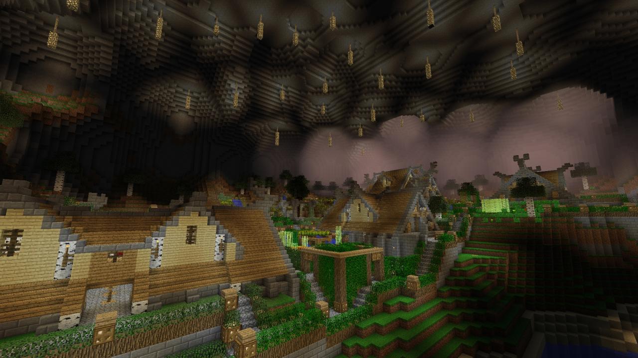 Waterfall lake resort Minecraft Map