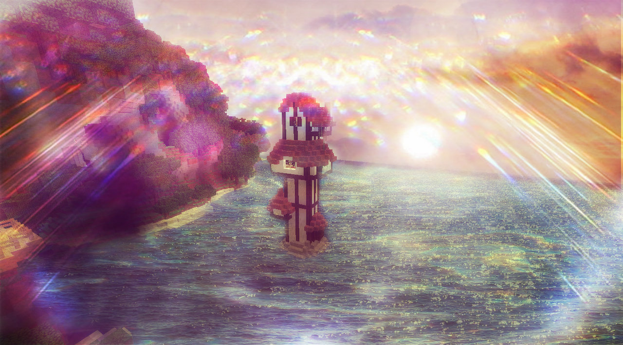 Fantasy Wizard Living Lighthouse Minecraft Map