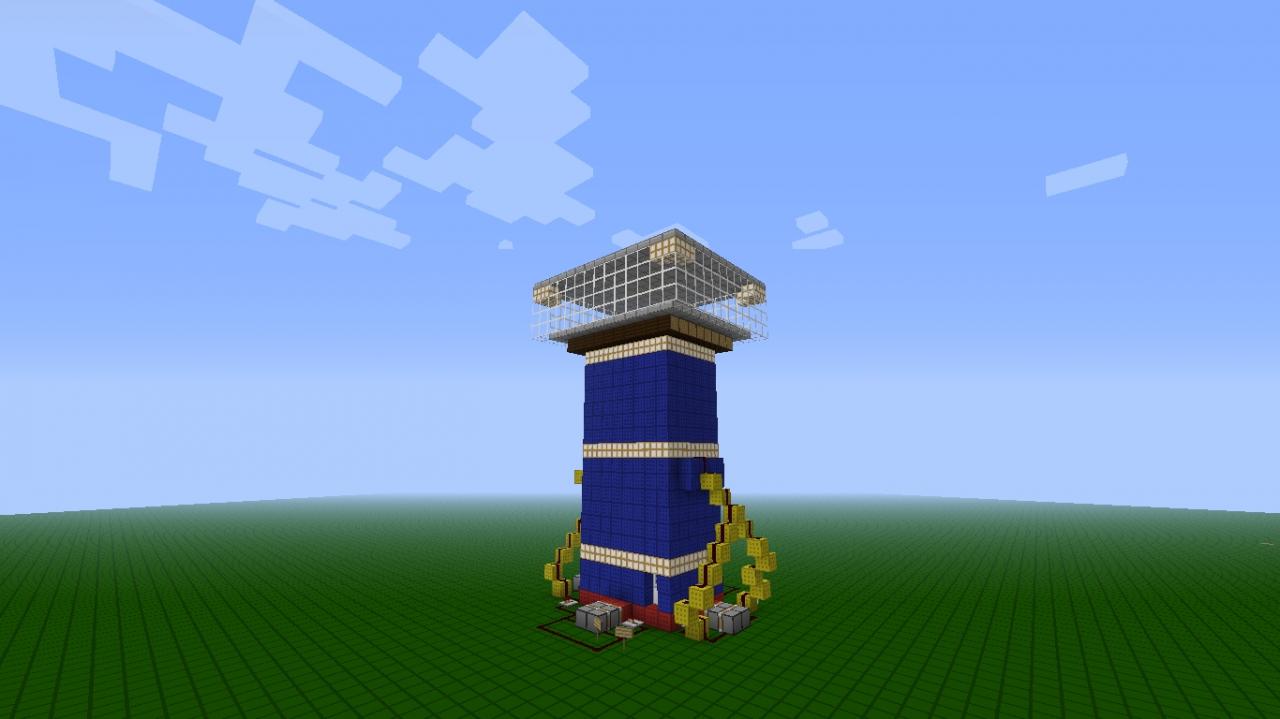 PISTON POWERED SAFETY NET! (piston/redstone device) Minecraft Map