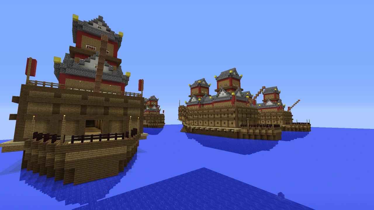 Japanese Shogunate Ships Minecraft Map