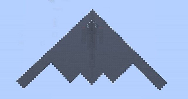 Functional NORTHROP B-2 Stealth Bomber Minecraft Map