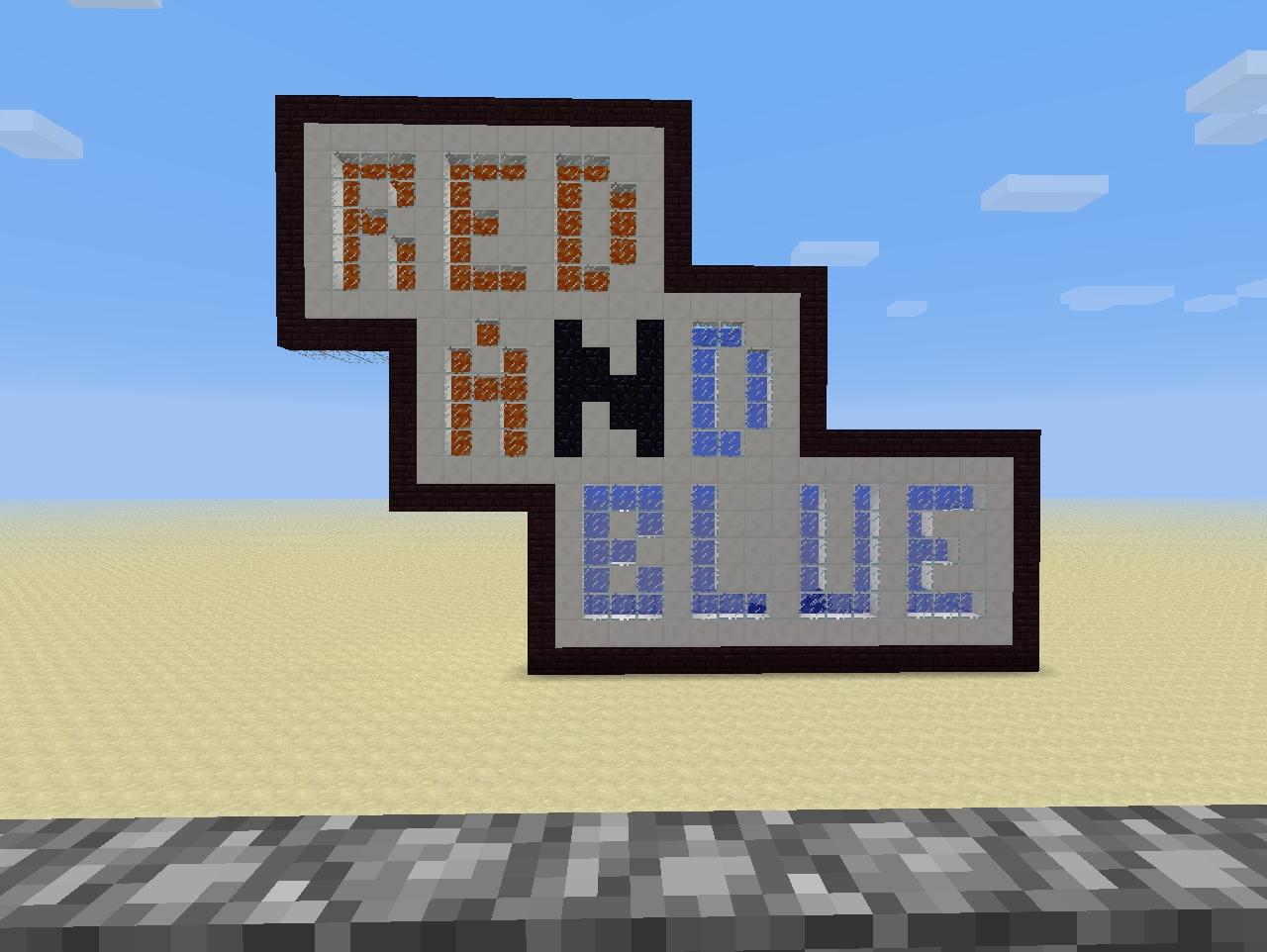 Red And Blue Minecraft Map