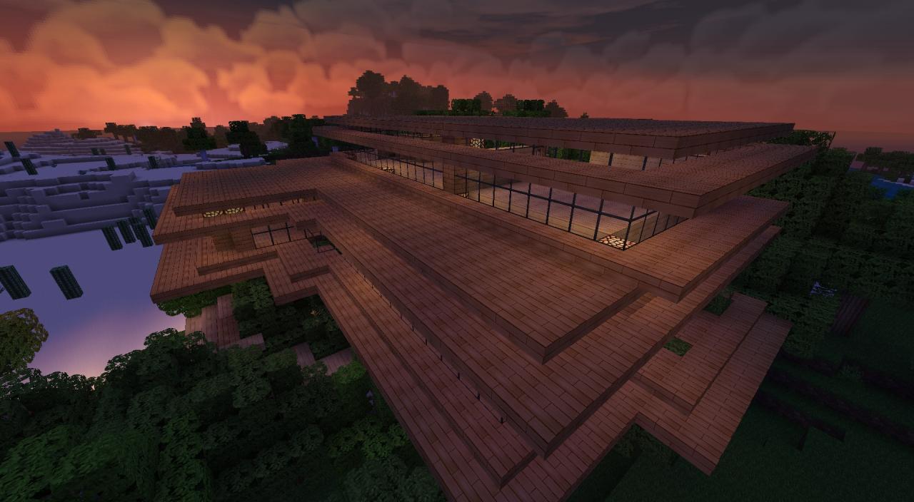 Modern Forest House Minecraft Map