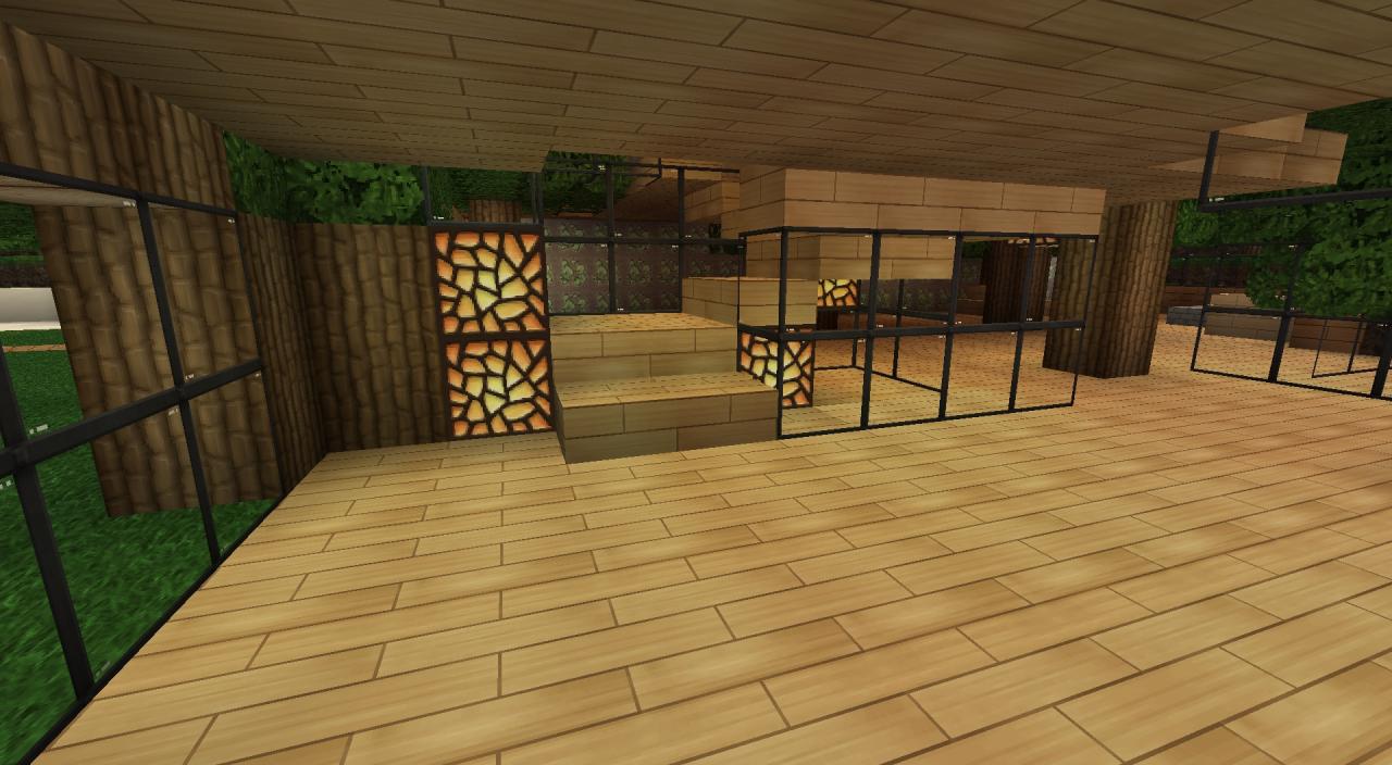 Modern Forest House Minecraft Map