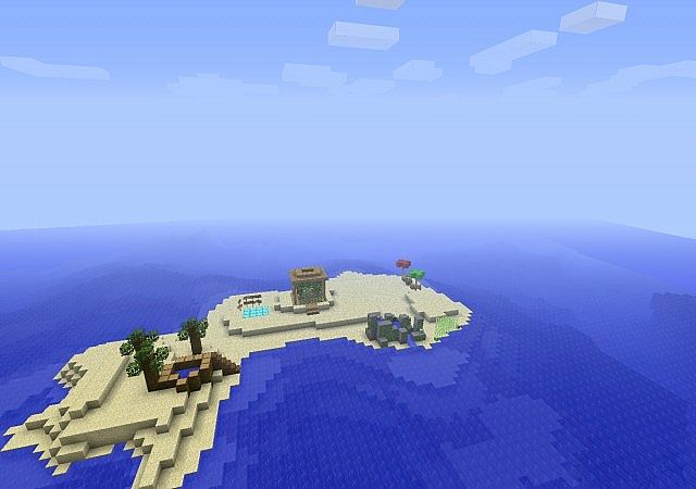 minecraft-Mini Beach Island Minecraft Map