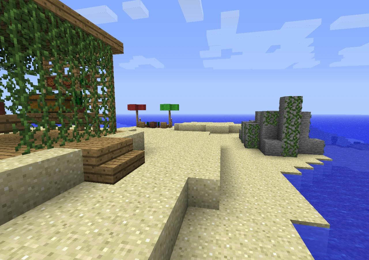 minecraft-Mini Beach Island Minecraft Map