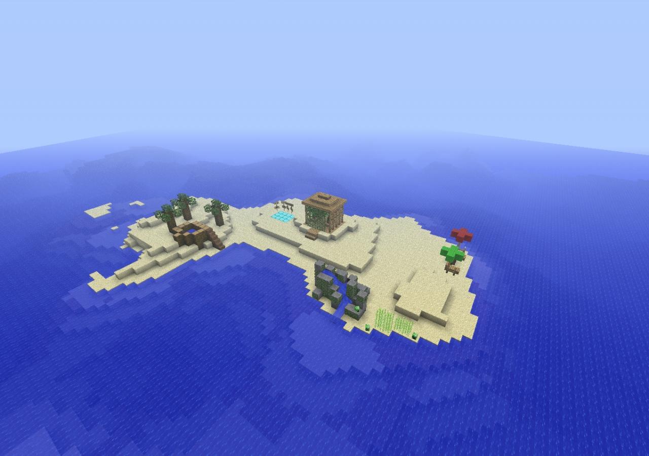 minecraft-Mini Beach Island Minecraft Map