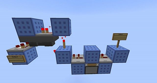 One Wide Tileable TFlipFlop Minecraft Map