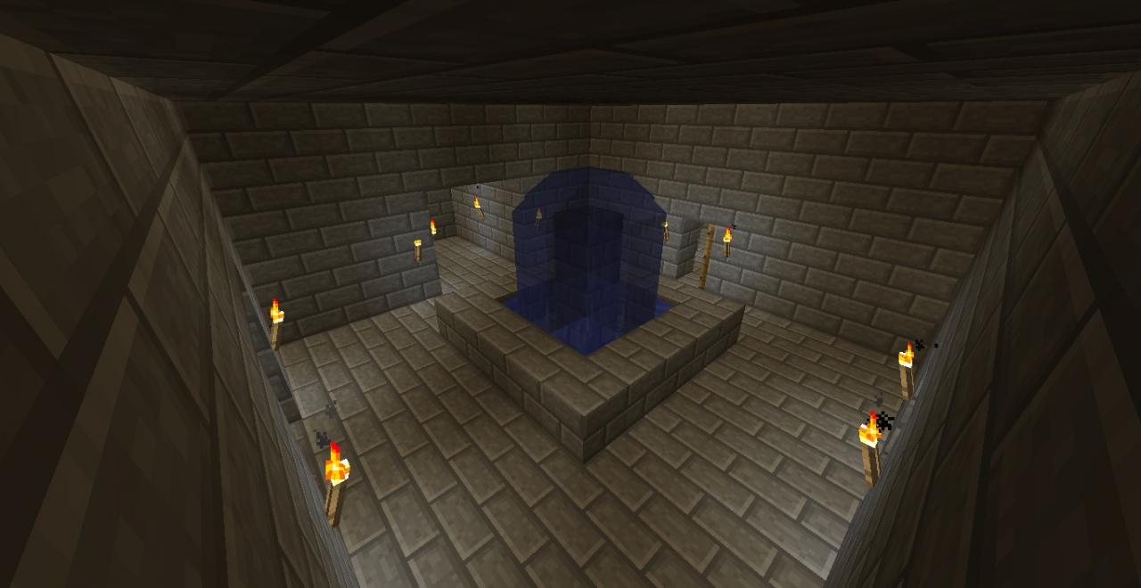 Fully restored stronghold Minecraft Map