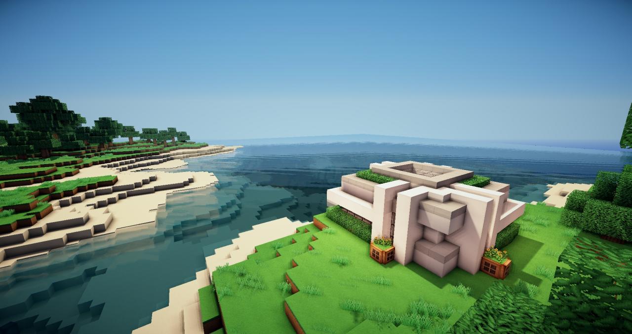 Modern Survival Home (functional) Minecraft Map