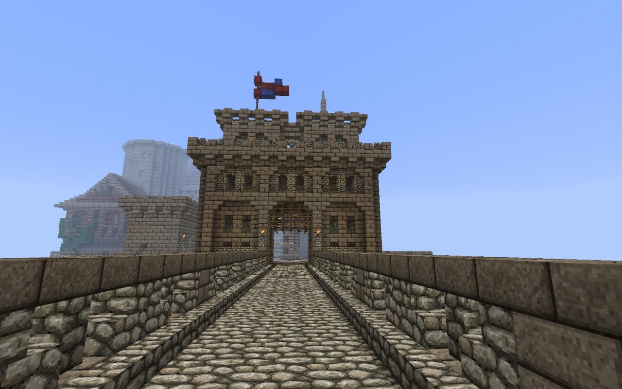 Castle Lionsheart- epic Castle on a rock Minecraft Map
