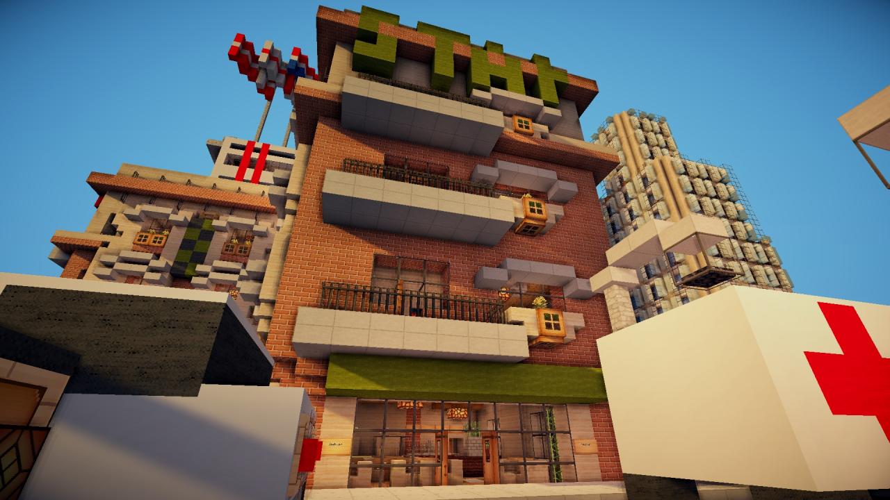 Modern Apartment Complex Minecraft Map