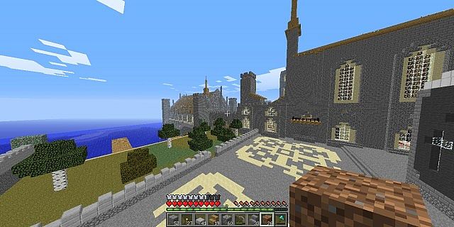 The big middleage castle. Minecraft Map