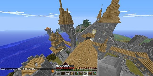 The big middleage castle. Minecraft Map