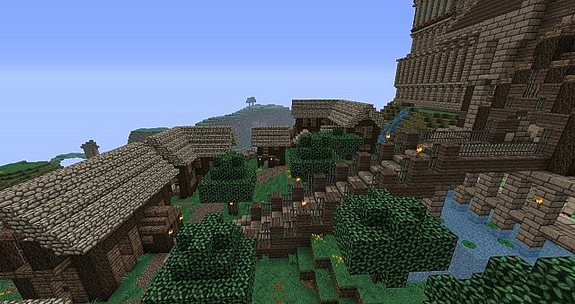 Hillside Town Minecraft Map